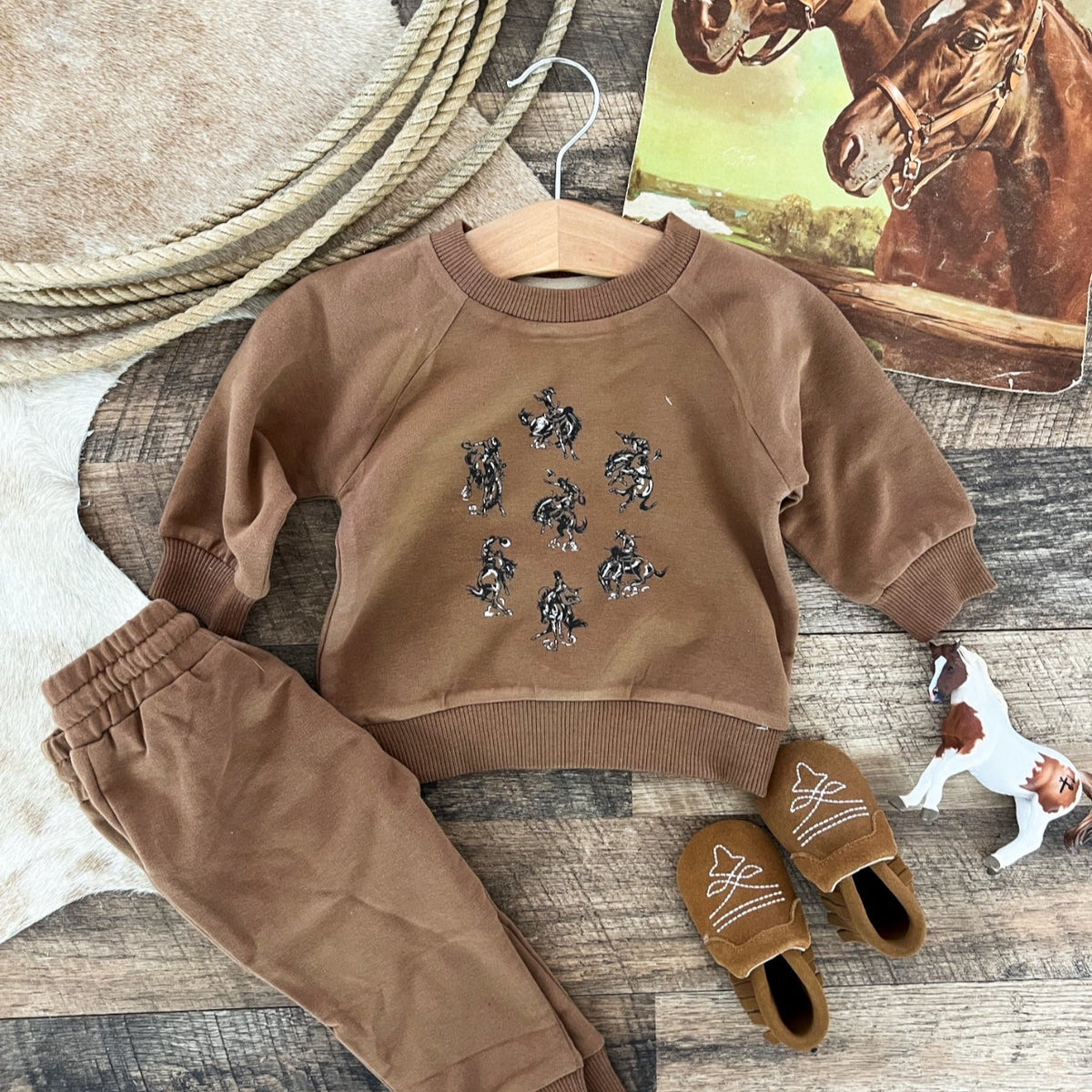 Rodeo Rowdy Lounge Set(cognac)(FRINGED EXCLUSIVE) – theFRINGEDpineapple