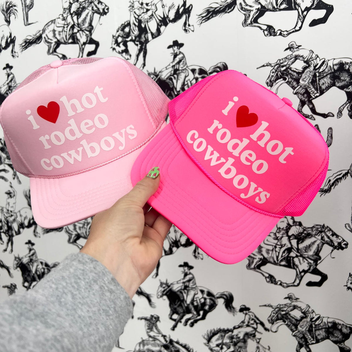 I heart rodeo cowboys Trucker Hat (Adult) – theFRINGEDpineapple