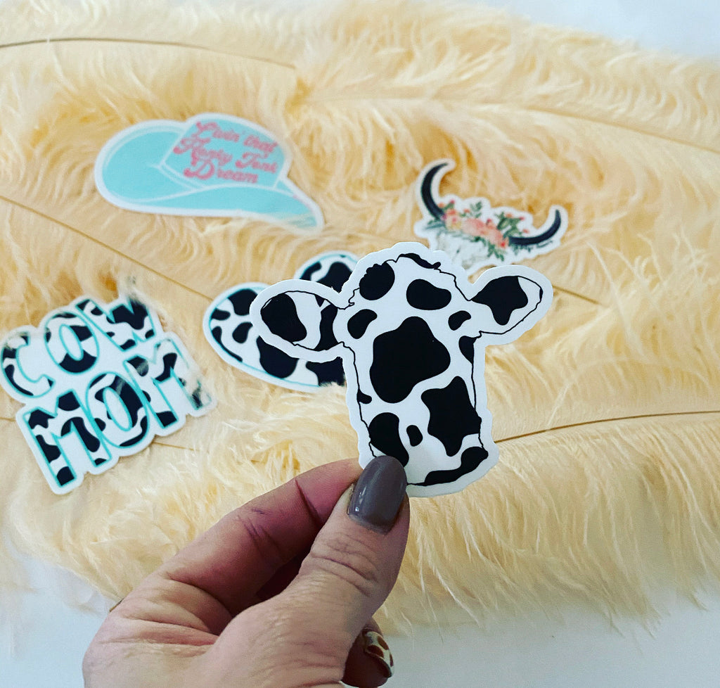 Cow Head Sticker